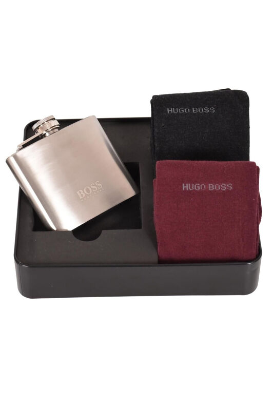 Wholesale Hugo Boss 1 Hip Flask 2 Pack Socks Gift Set | J5Fashion