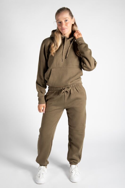 Wholesale Khaki Oversized Hoody and Jogger Tracksuit | J5Fashion