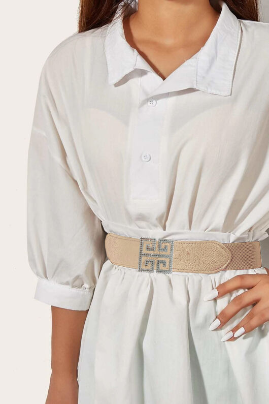 Wholesale Stone Diamante Greek Key Belt | J5Fashion